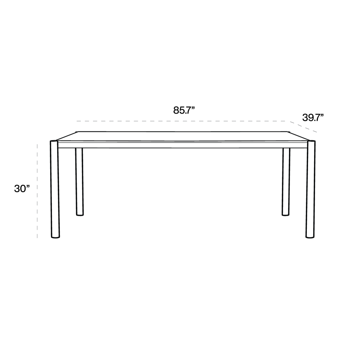 Get-Together Dining Table 84" – Old Bones Co | Studios