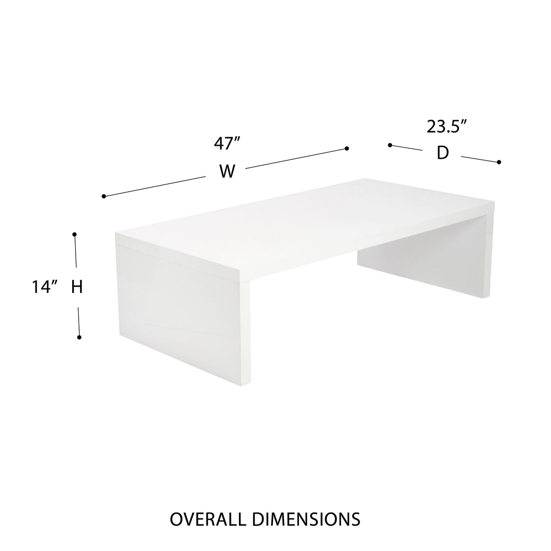 Abby 48" Coffee Table