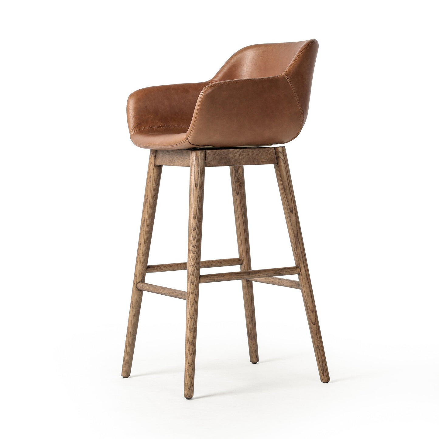 Hannah Swivel Bar + Counter Stool - Sonoma Chestnut – Old Bones Co ...