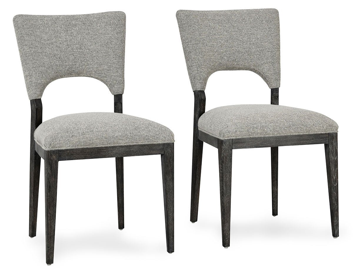 Mitchel Gray Upholstered Dining Chair Set of 2