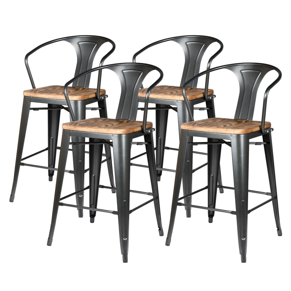 Metropolis KD Counter Stool - Set of 4