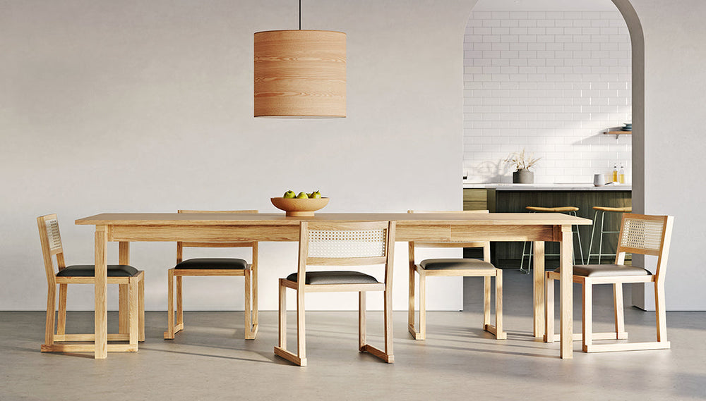 Versatile Annex Table: Notched Legs, Hand-Applied Finish