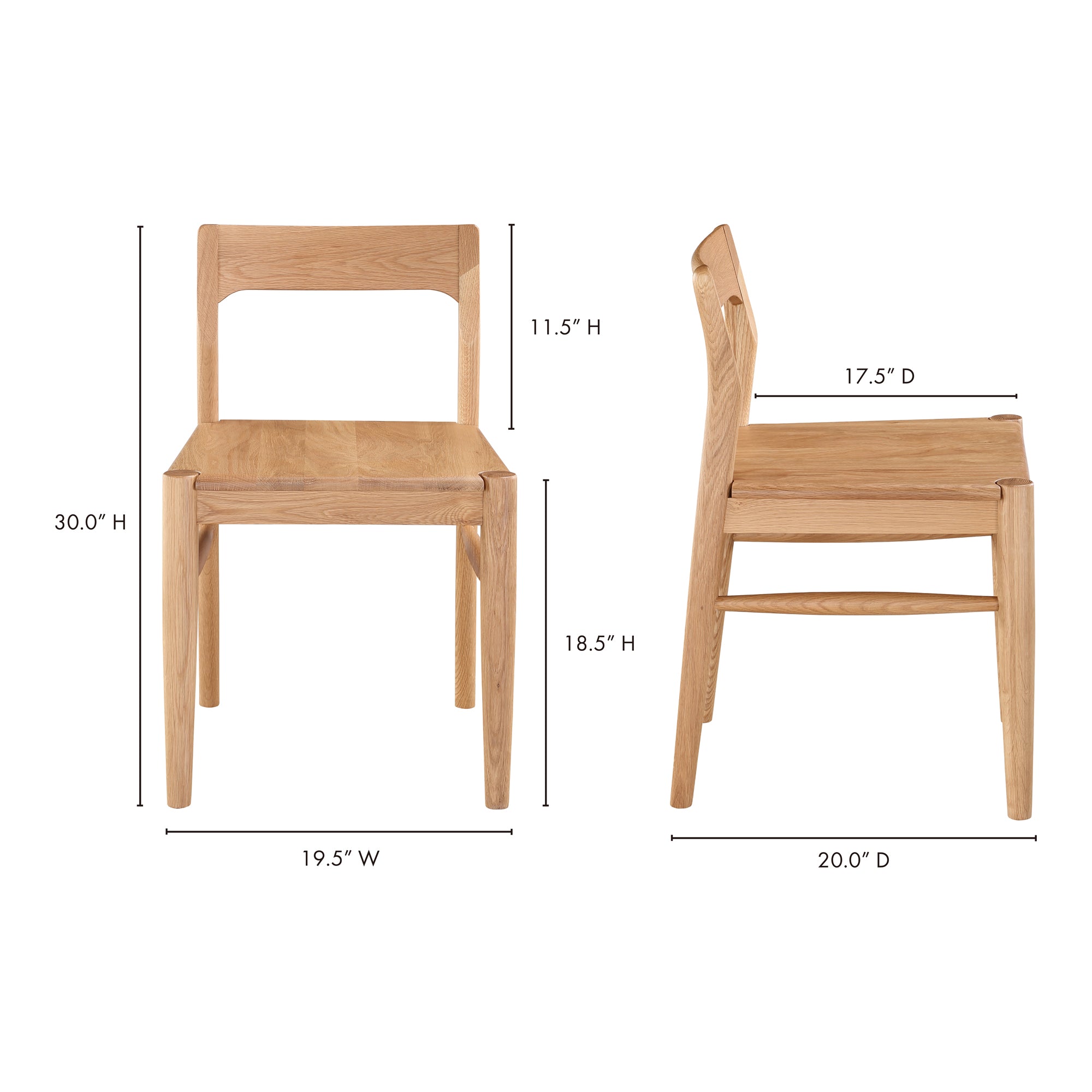 Owing Dining Chair Solid Walnut Unique Variation