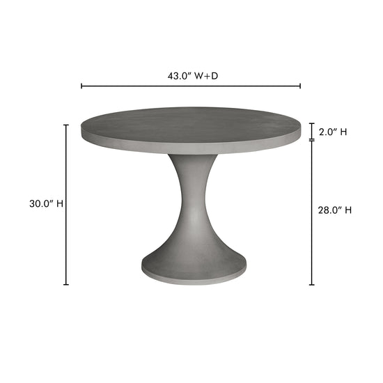 Isadora Outdoor Dining Table Dark Grey – Old Bones Co | Studios
