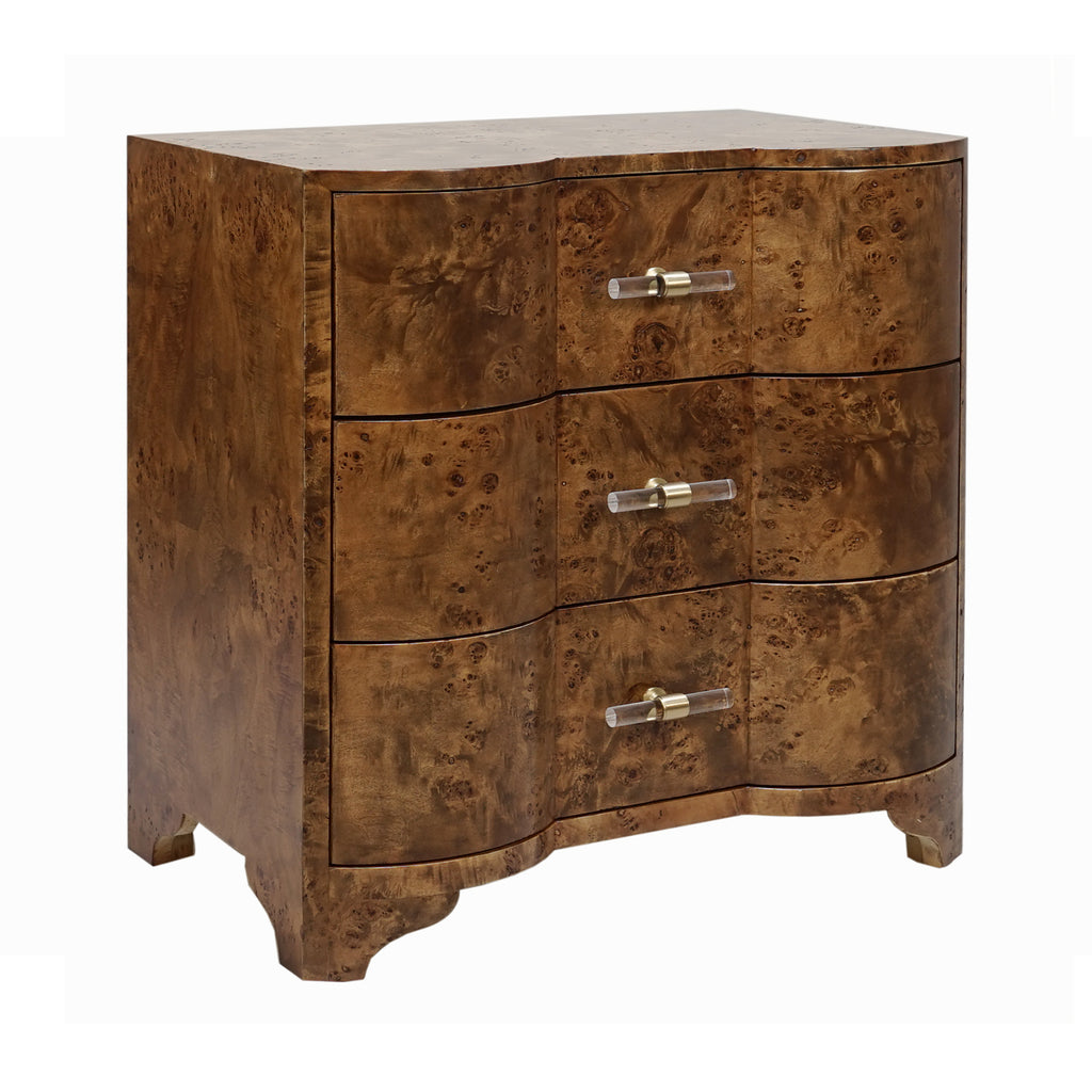 Calvin Burl Wood Side Table