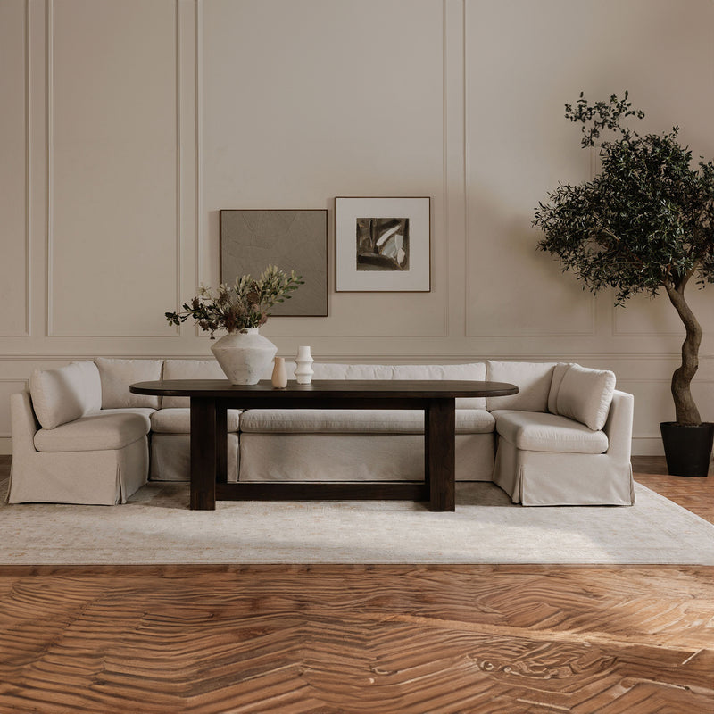 Fable Slipcover Dining Bench