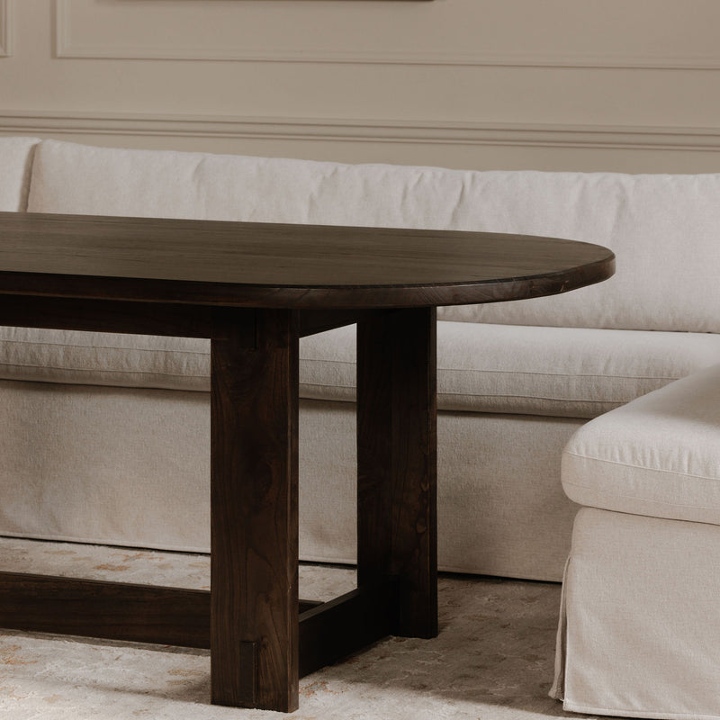 Fable Slipcover Dining Bench
