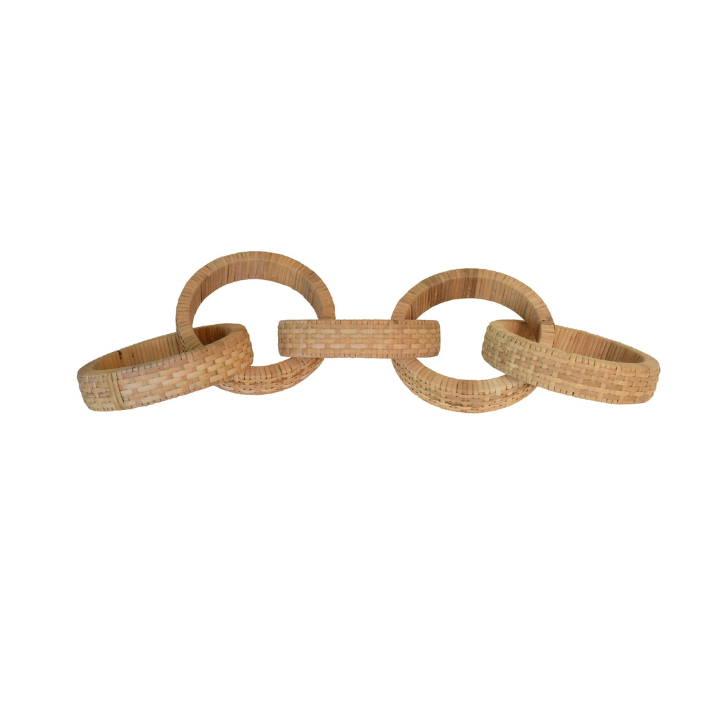 Ringlo Round Natural Rattan Decorative Chain