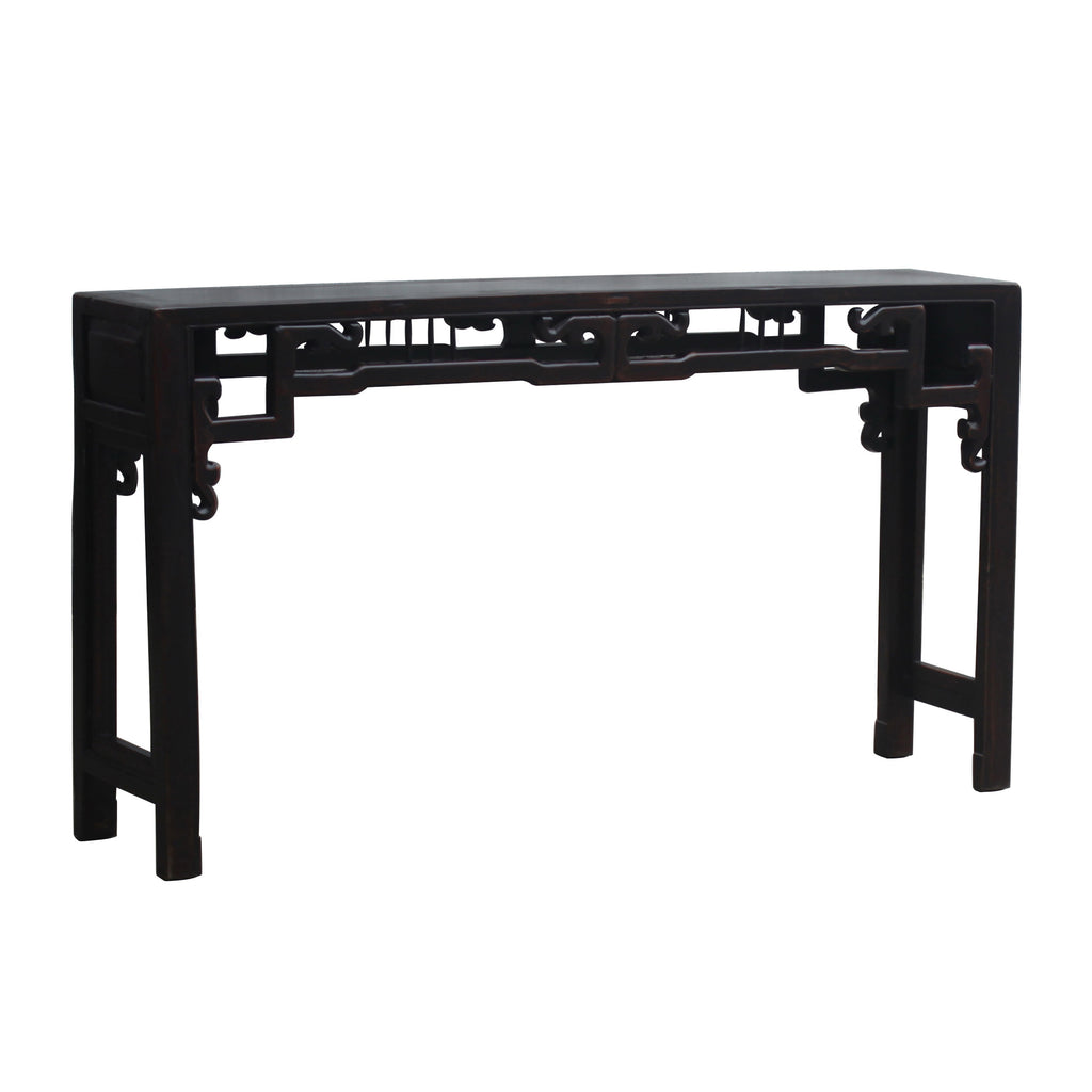 OB-3323 Beech Wood Console Table