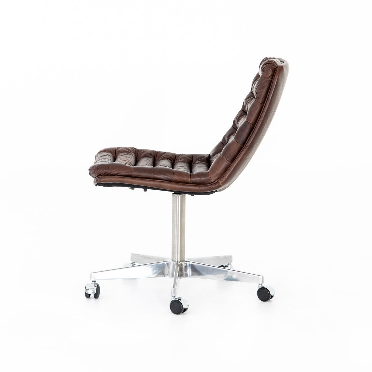 Burke leather swivel desk chair store